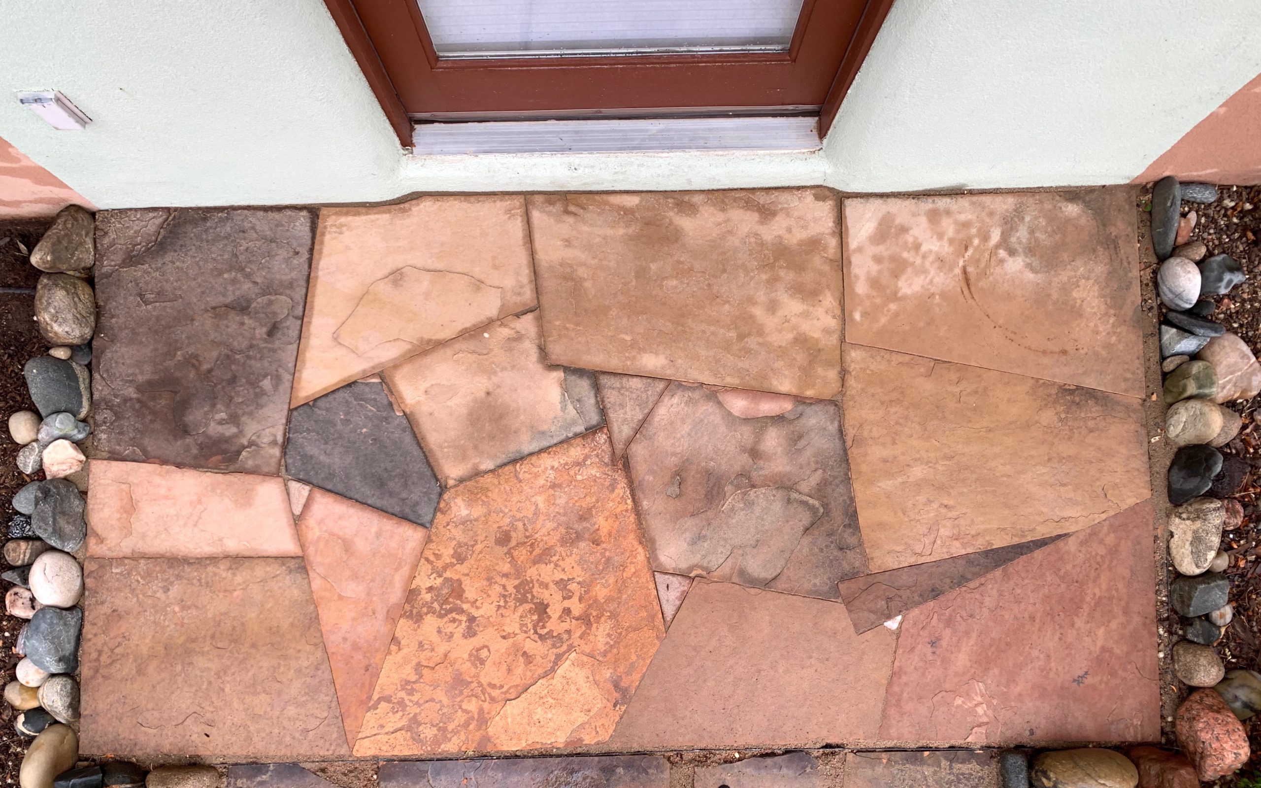 Stone Walkway and Patio Repair Video - Drystone Joe